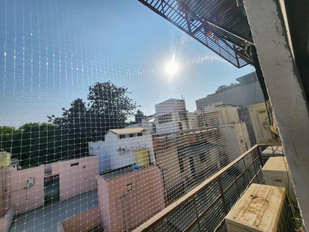 Pigeon net for balcony in Delhi | Shiv Bird Netting